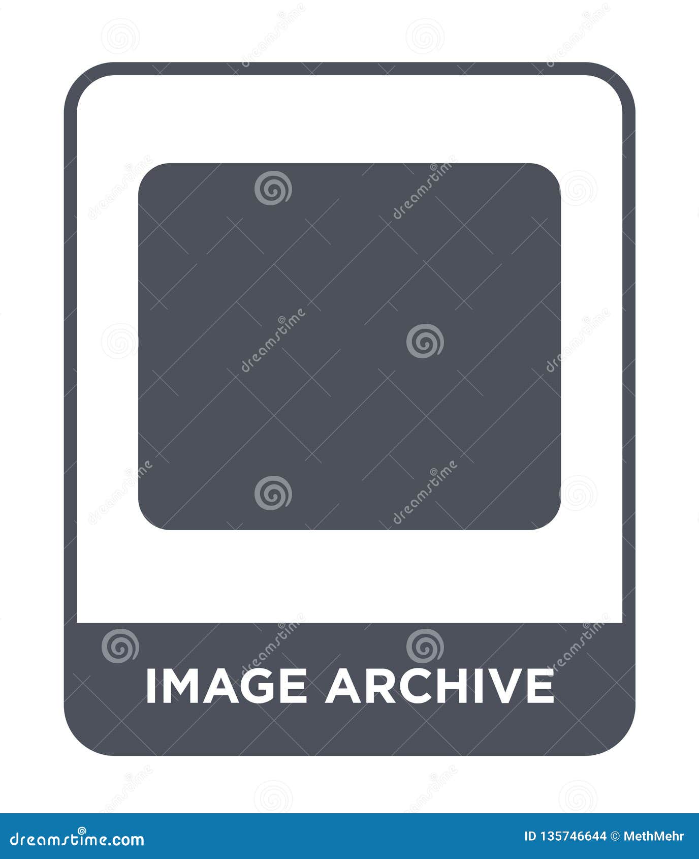 Image Archive Icon in Trendy Design Style. Image Archive Icon Isolated ...