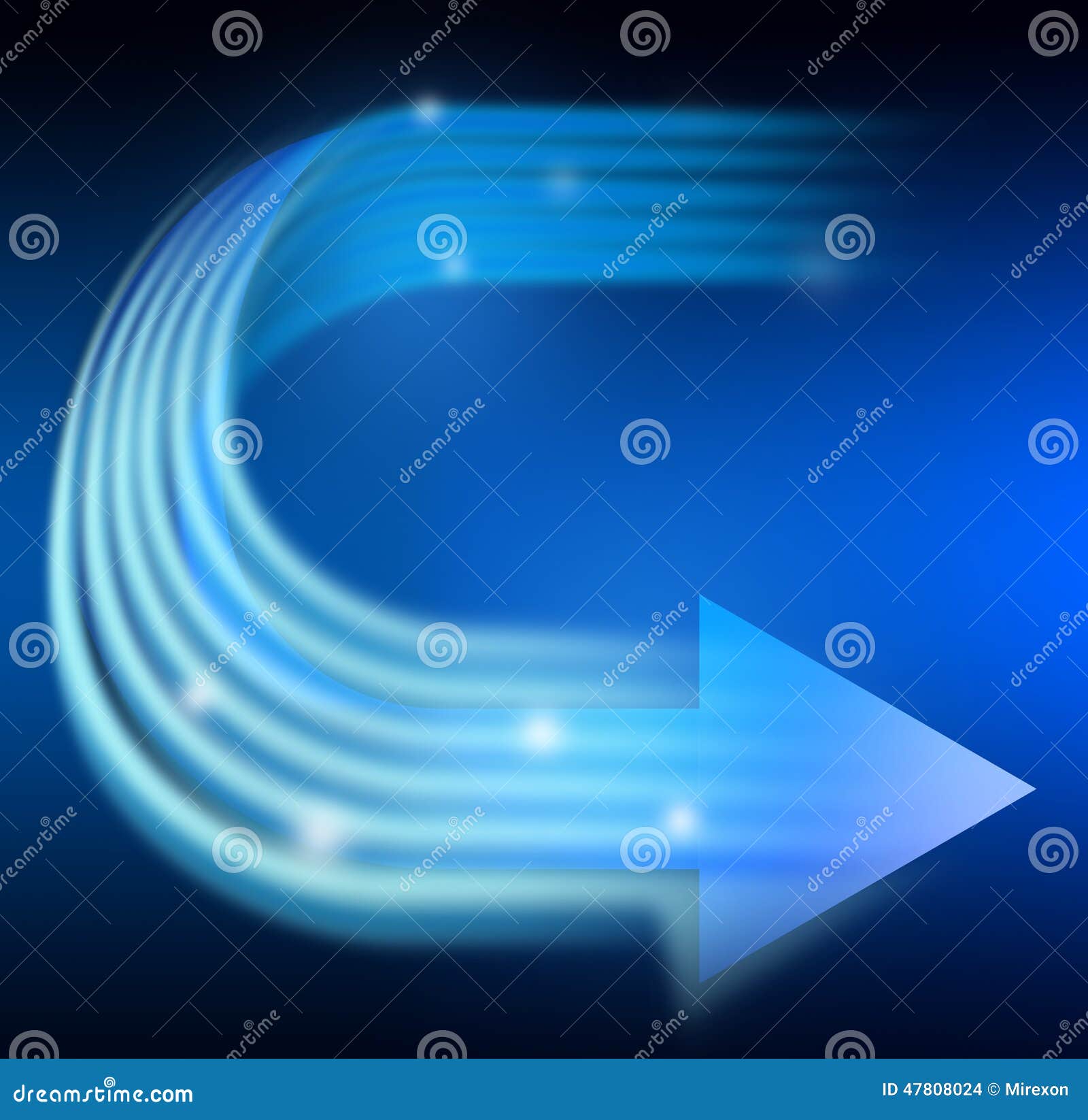 Image of Arrow in Motion Leaving a Trail. Stock Illustration ...