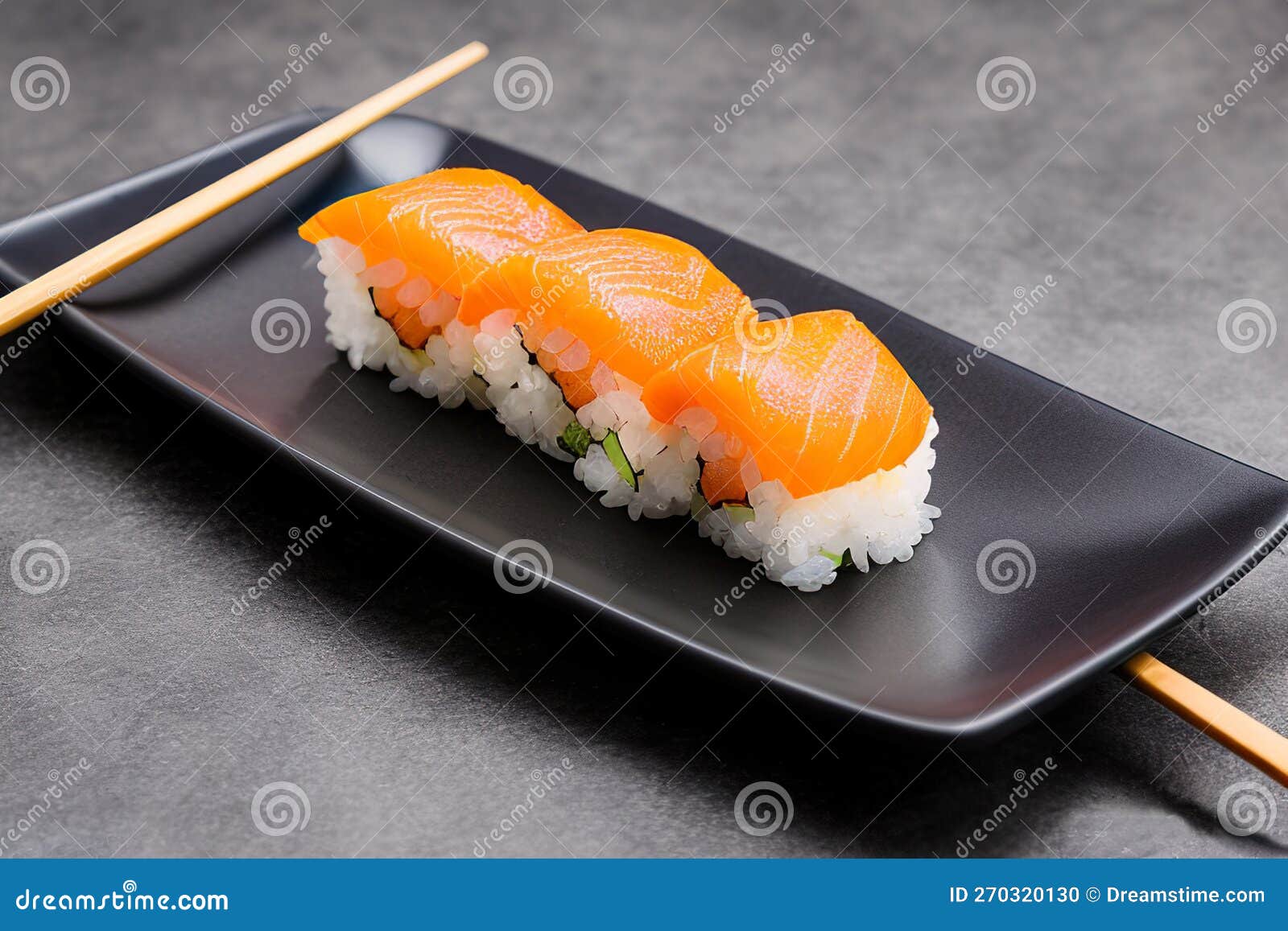 Image of Assorted Japanese Dishes on Table Stock Illustration ...