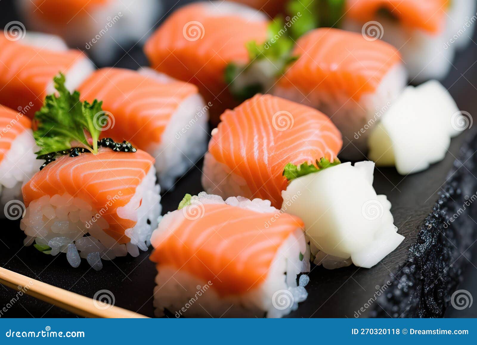 Image of Assorted Japanese Dishes on Table Stock Illustration ...