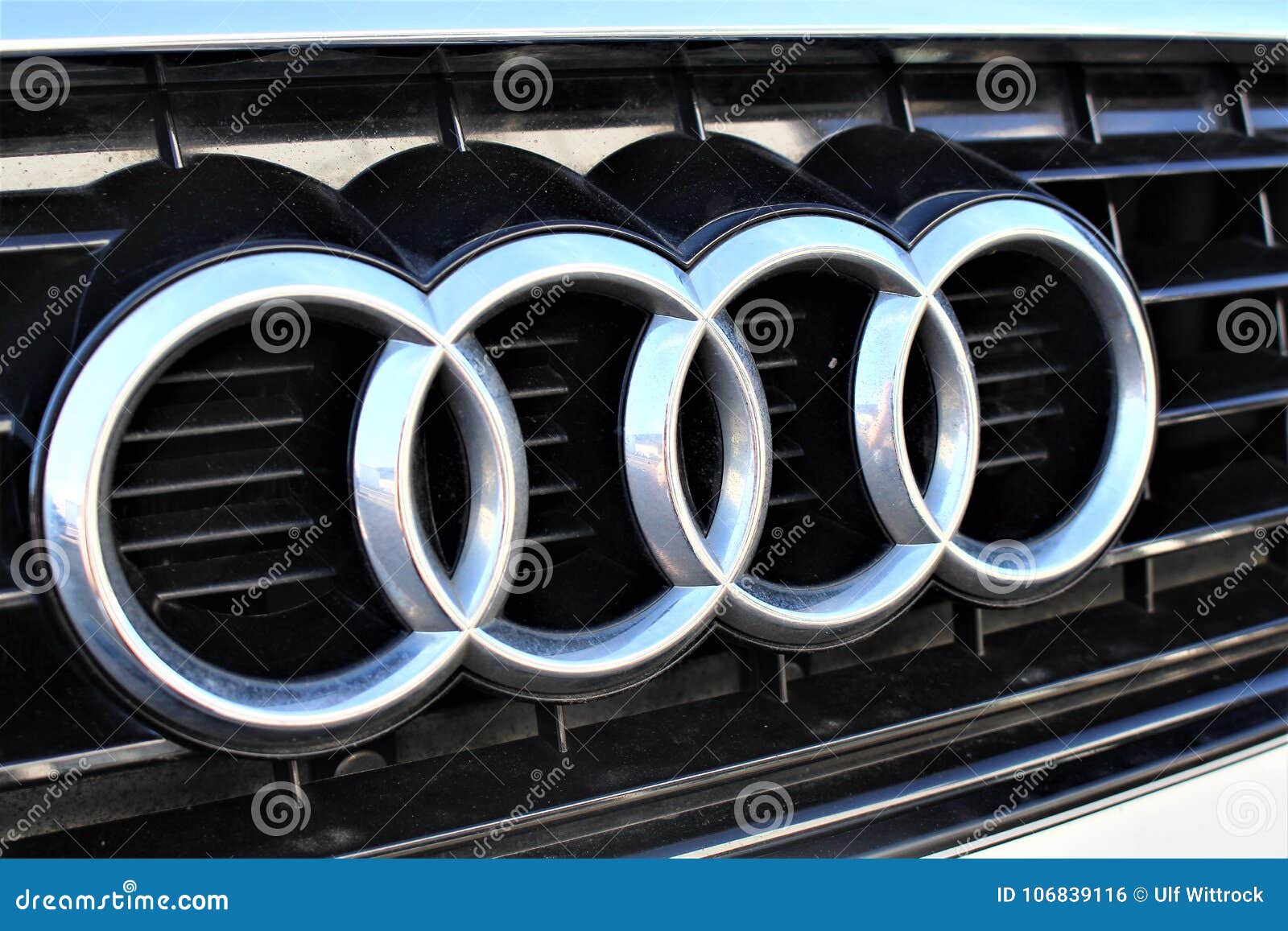 An Image of a Audi Logo - Hameln/Germany - 07/18/2017 Editorial Photo ...