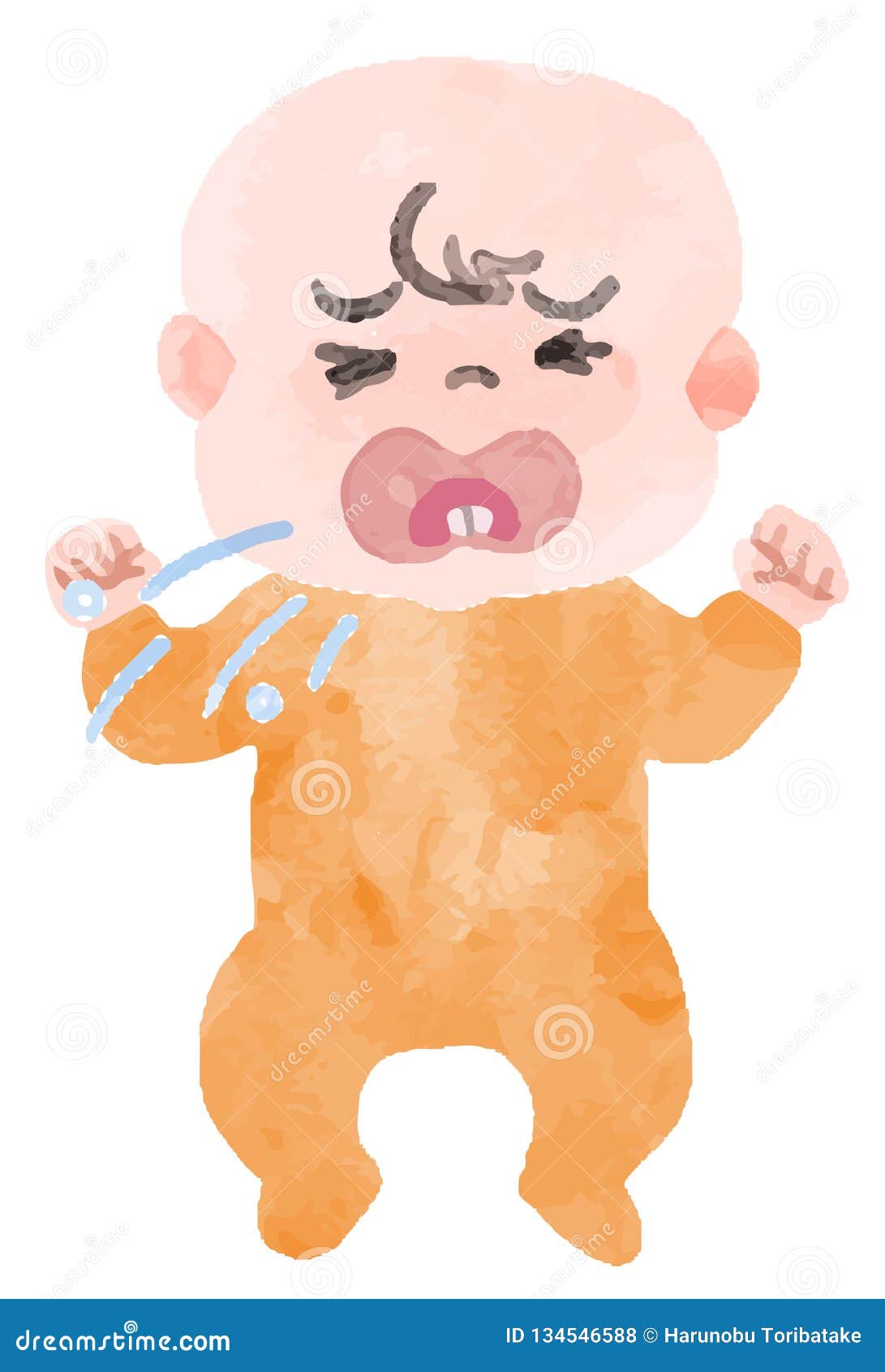 The Image of a Baby Coughing Stock Vector - Illustration of coughing ...