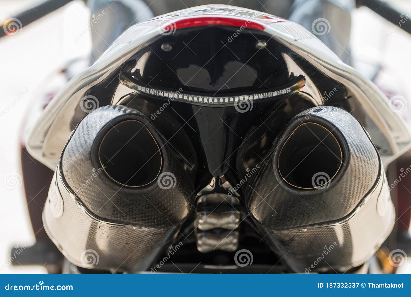 Image of Back of Motorcycle Stock Image - Image of pipe, independent ...