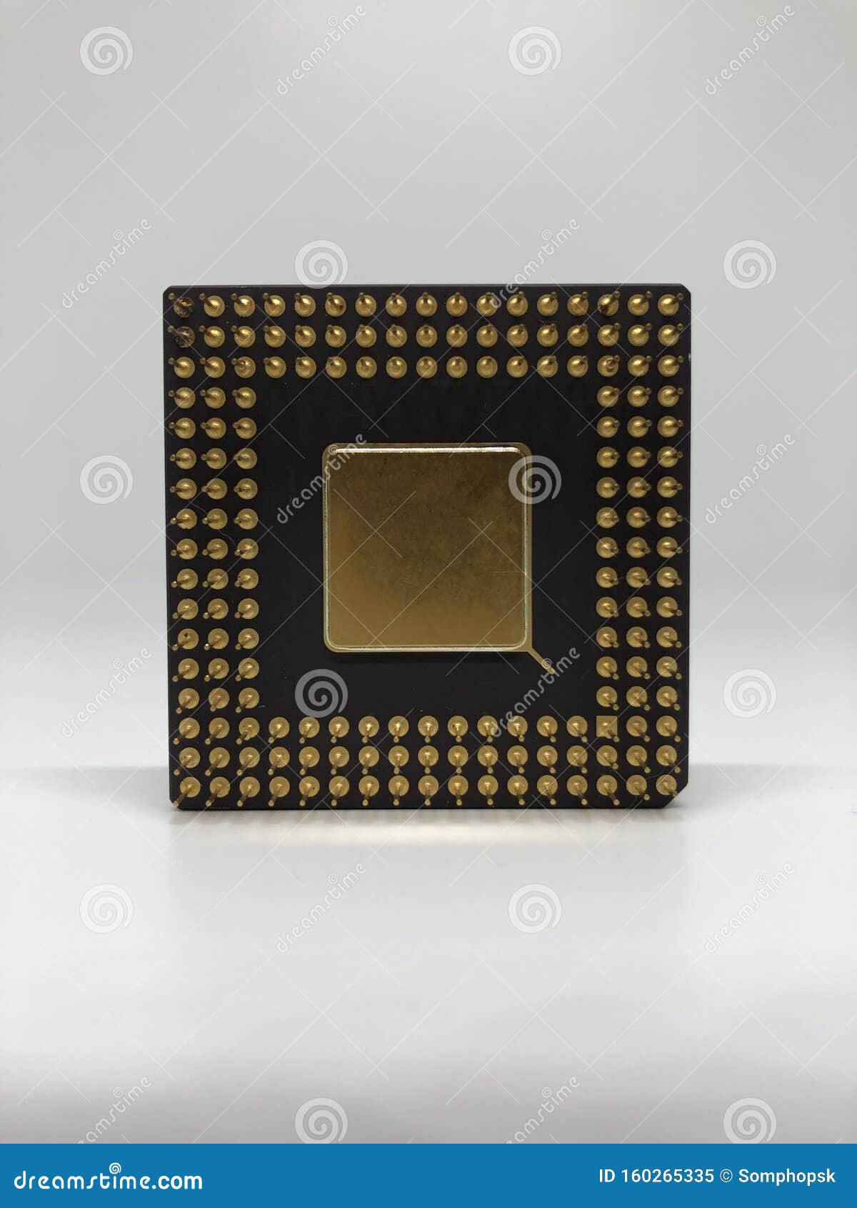 Chip CPU Processor Processor With The Underside, On A Black Background ...