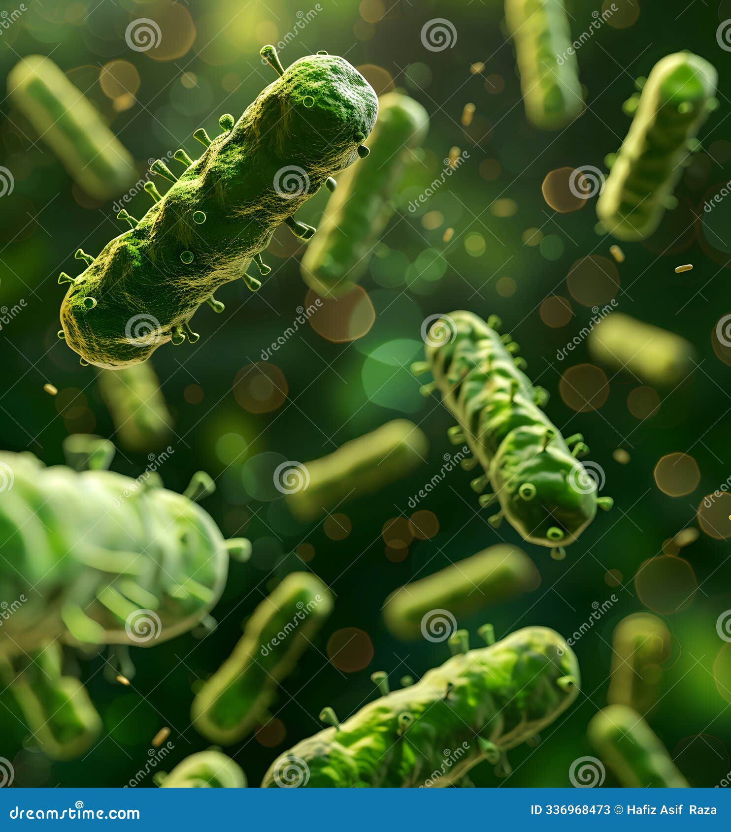 Image of Bacterial Bacteria Microbe 3d Rending High Quality Photo Stock ...