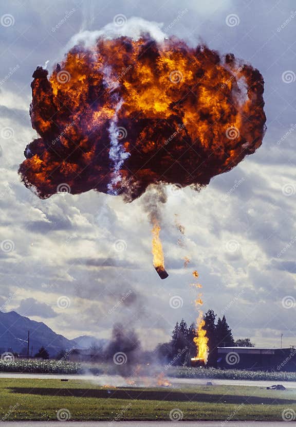 Image of a Barrel Bomb Explosion Stock Photo - Image of firery, flash ...