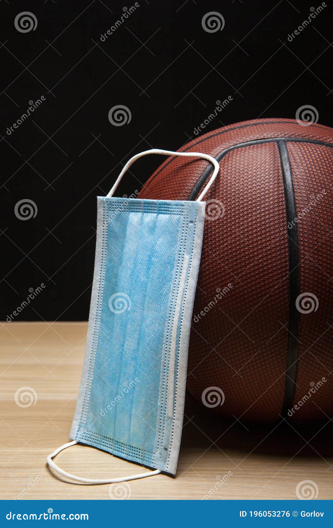 Image of Basketball Mask Dark Background Stock Photo - Image of hoop ...