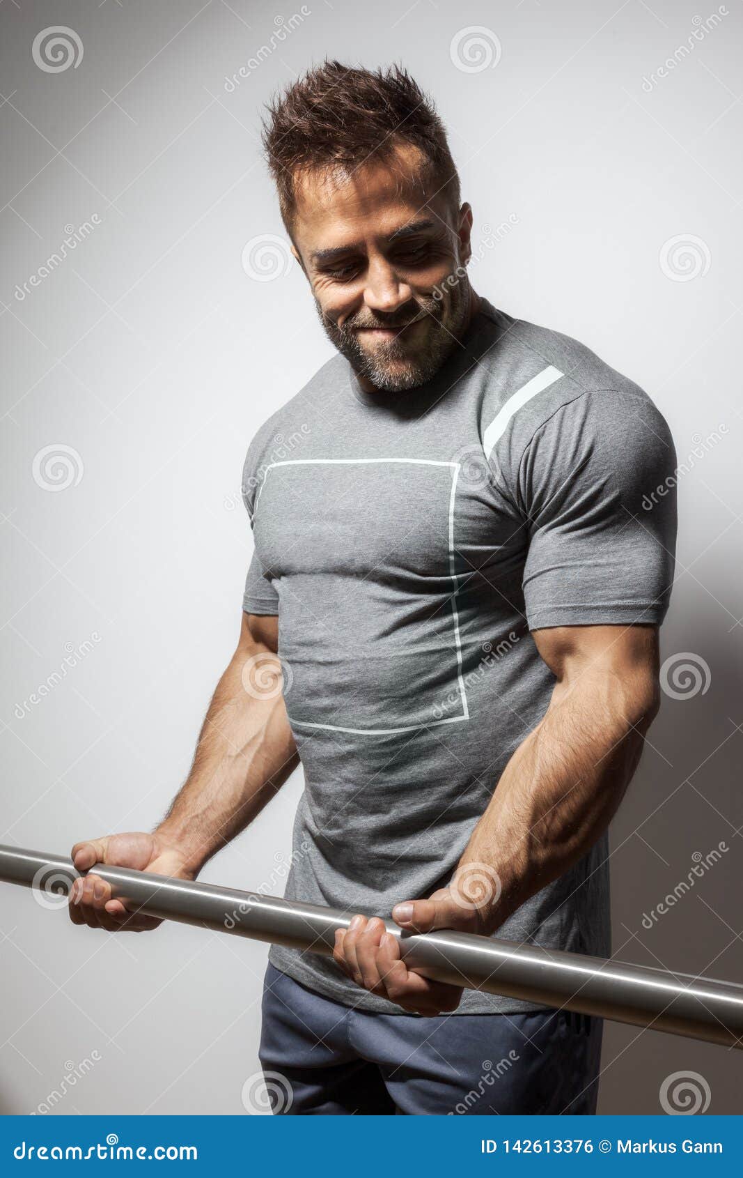 Bearded bodybuilding man stock photo. Image of health - 142613376