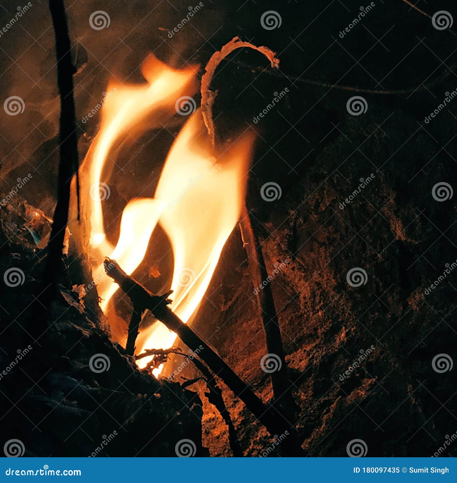 Image for a Beautiful Fire Flame Red Stock Image - Image of flame, fire ...