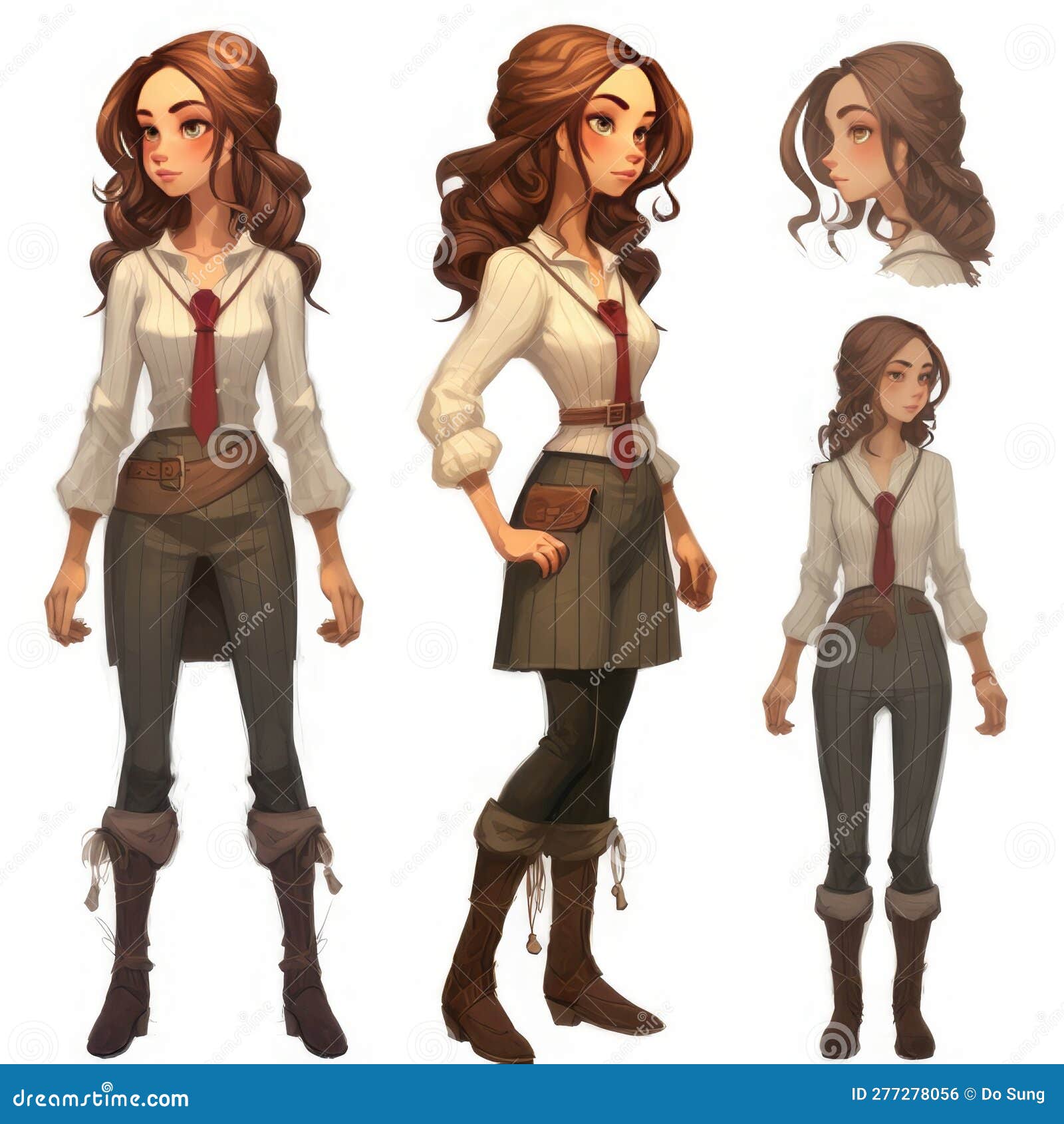 Image of Beautiful Women Character Stock Illustration - Illustration of ...