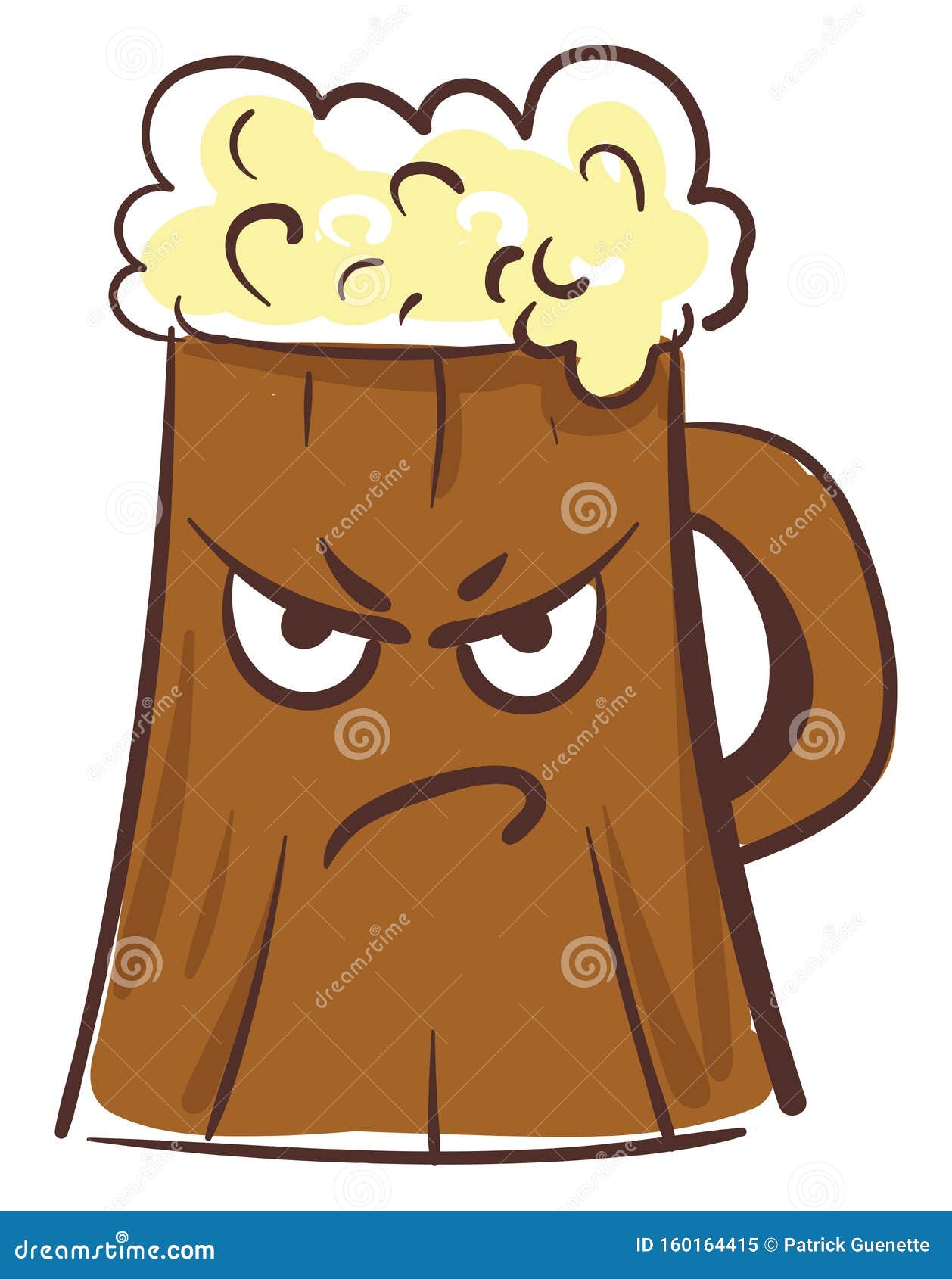 Image of Beer Angry, Vector or Color Illustration Stock Vector ...
