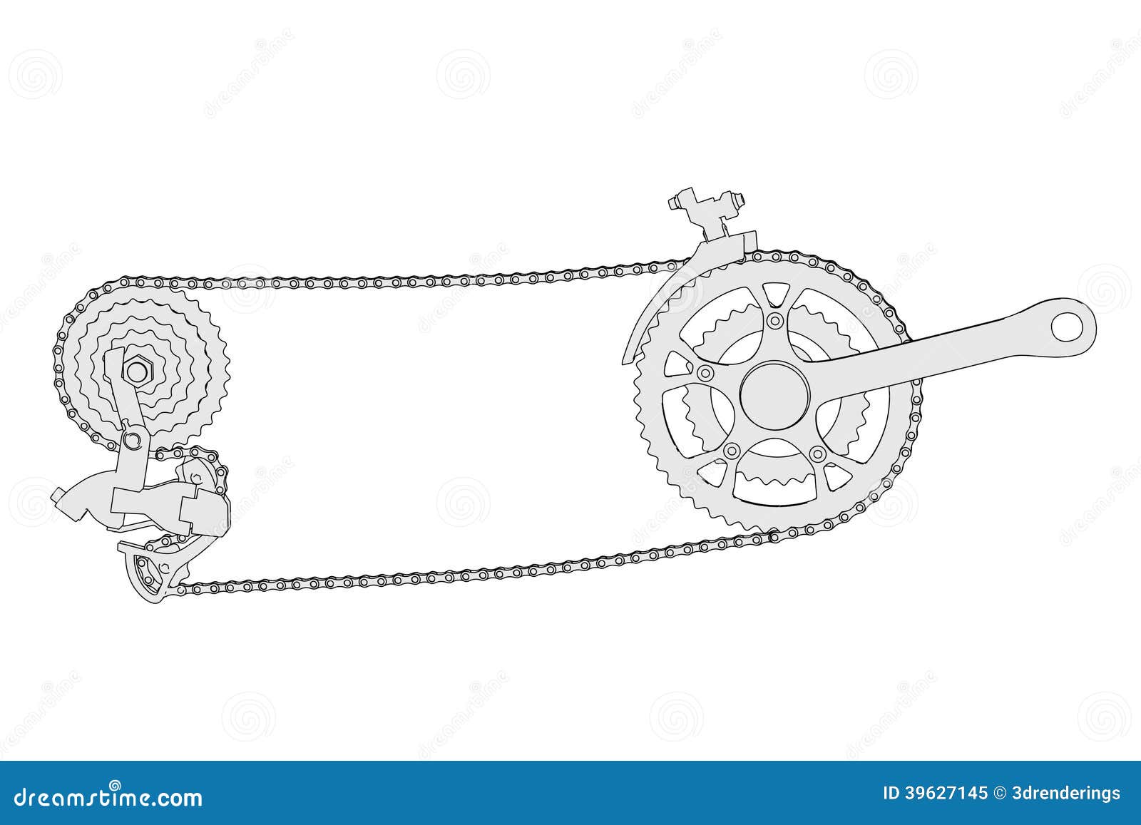 Image of Bicycle Transmission Stock Illustration - Illustration of ...
