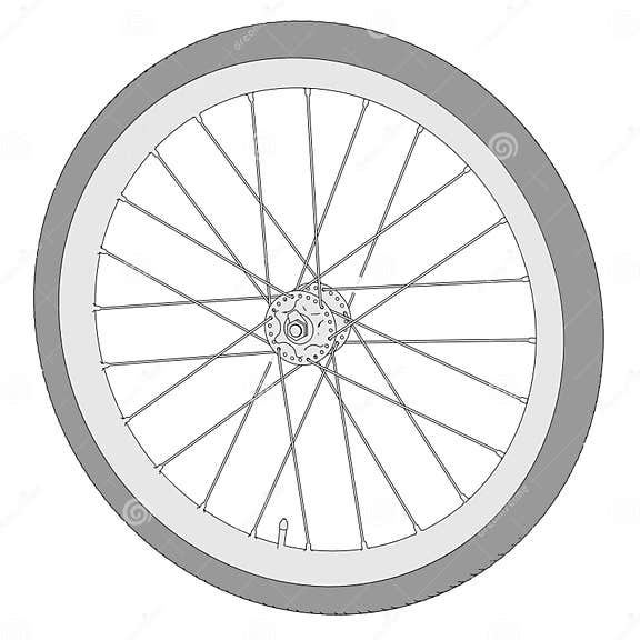 Image of bicycle wheel stock illustration. Illustration of bell - 39550025