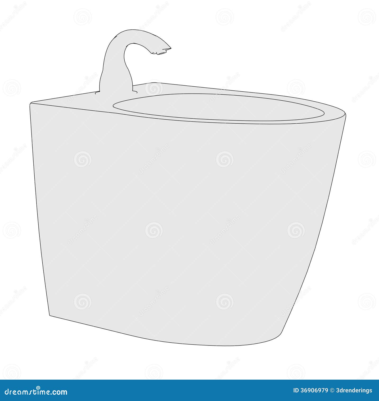 Image of Bidet (bathroom Element) Stock Illustration - Illustration of ...
