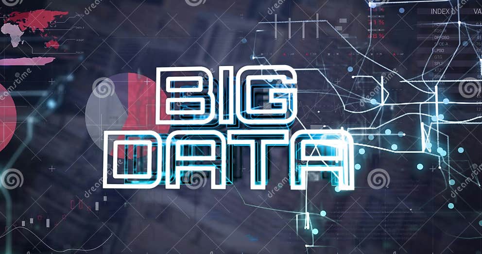 Image of Big Data Text Over Financial Data Processing Stock Photo ...