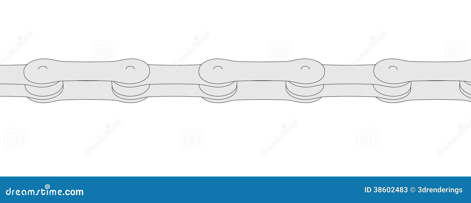 Image of bike chain stock illustration. Illustration of drawing - 38602483