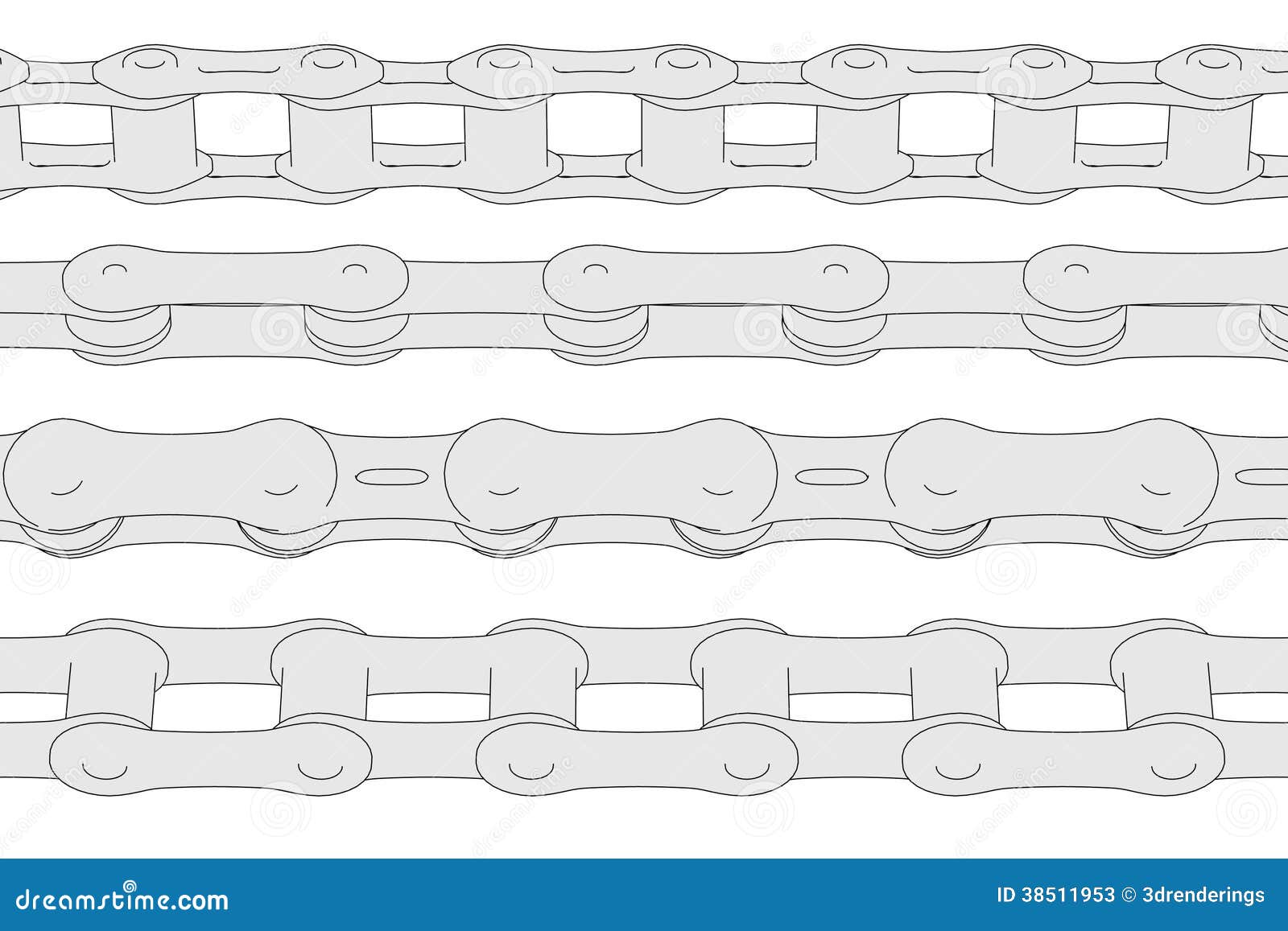 Image of bike chains stock illustration. Illustration of handdraw ...