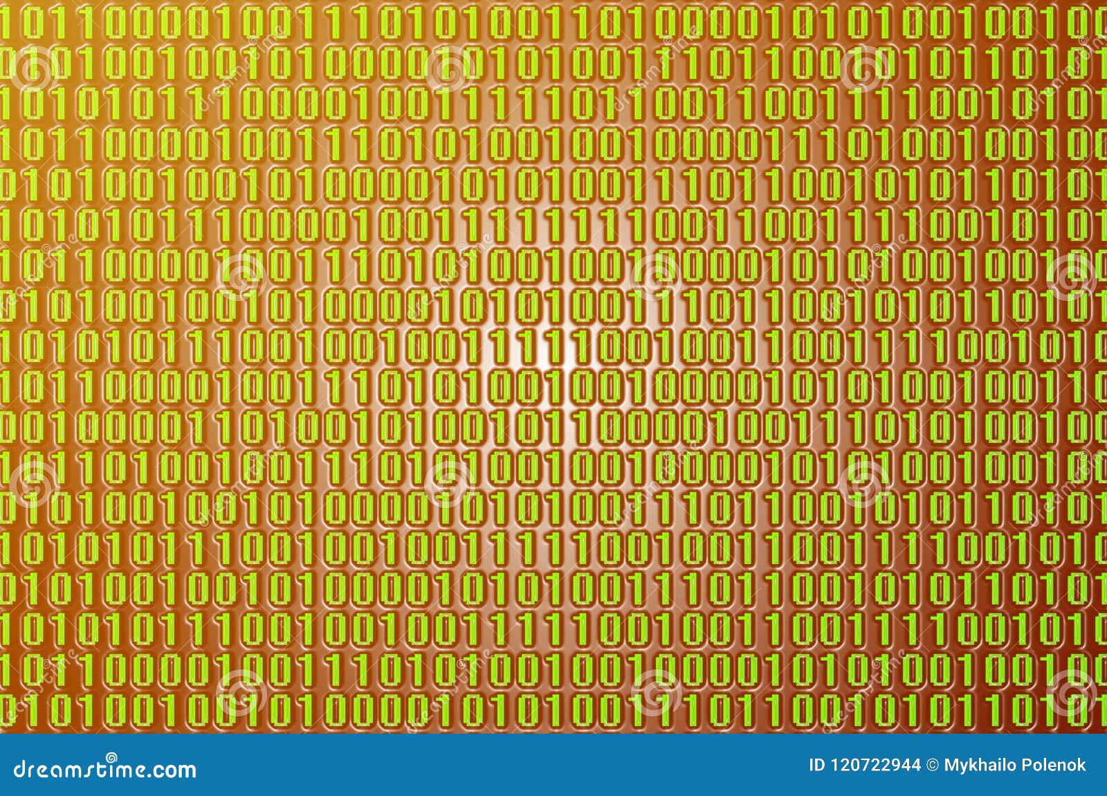 Binary code stock illustration. Illustration of technology - 120722944