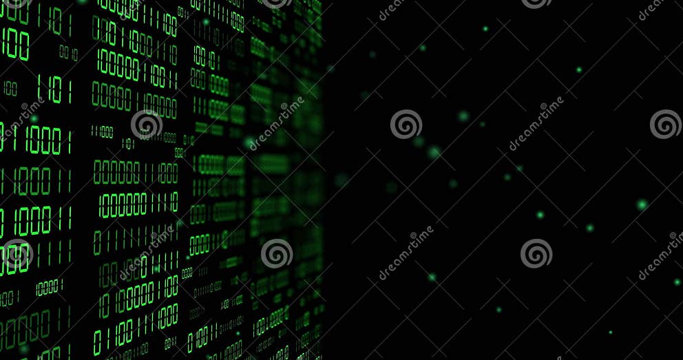 Image of Binary Coding and Data Processing Stock Image - Image of ...
