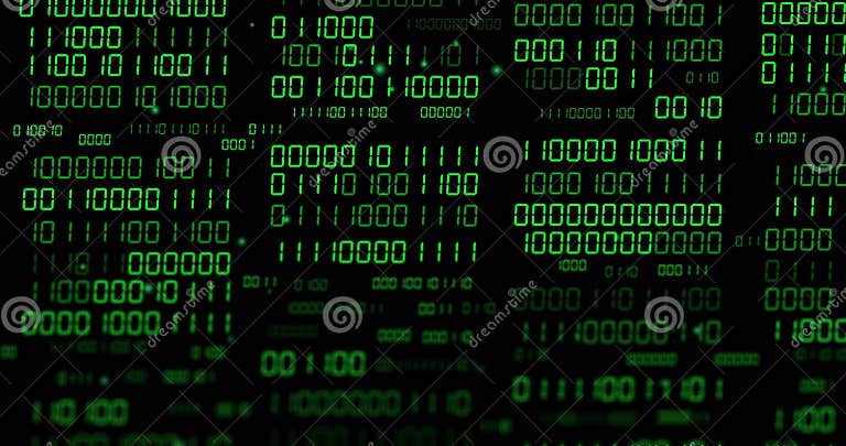 Image of Binary Coding and Data Processing Stock Illustration - Illustration of binary ...