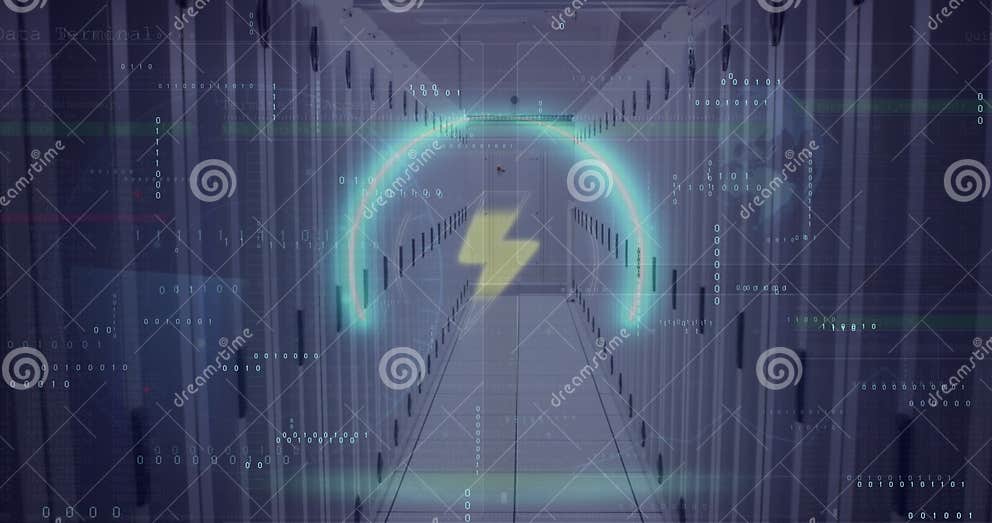 Image Of Binary Coding And Data Processing Over Computer Servers Stock Image Image Of Finance