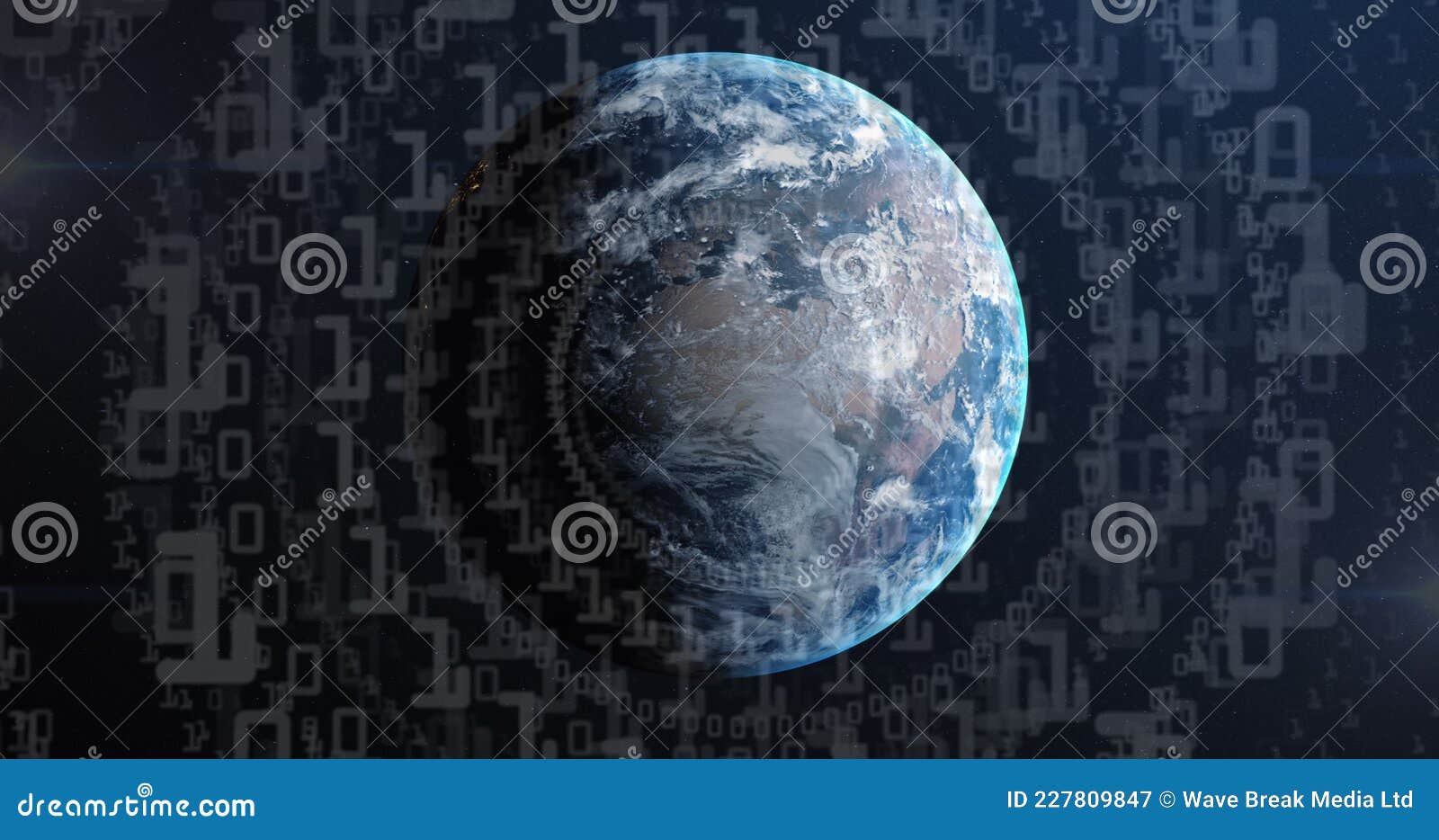 Image of Binary Coding Numbers Changing Over Globe Stock Image - Image of global, network: 227809847