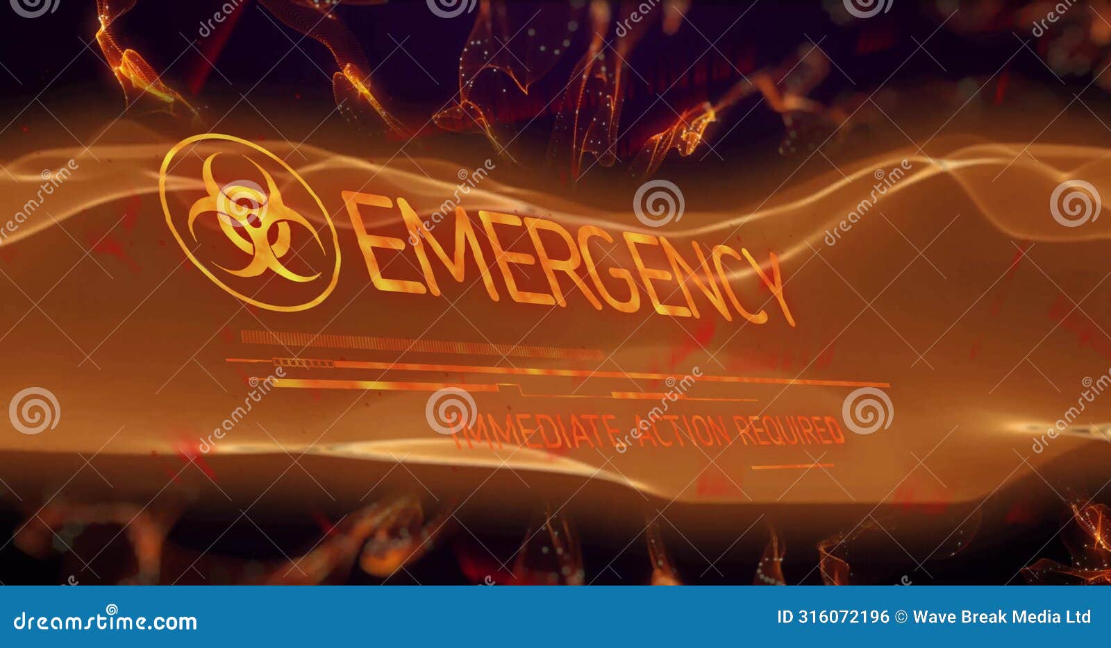 Image of Biological Hazard Sign, Emergency, Immediate Action Required ...