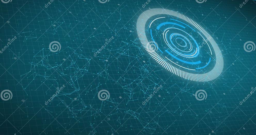 Image of Biometric Fingerprint Scanner Over Interface with Data ...