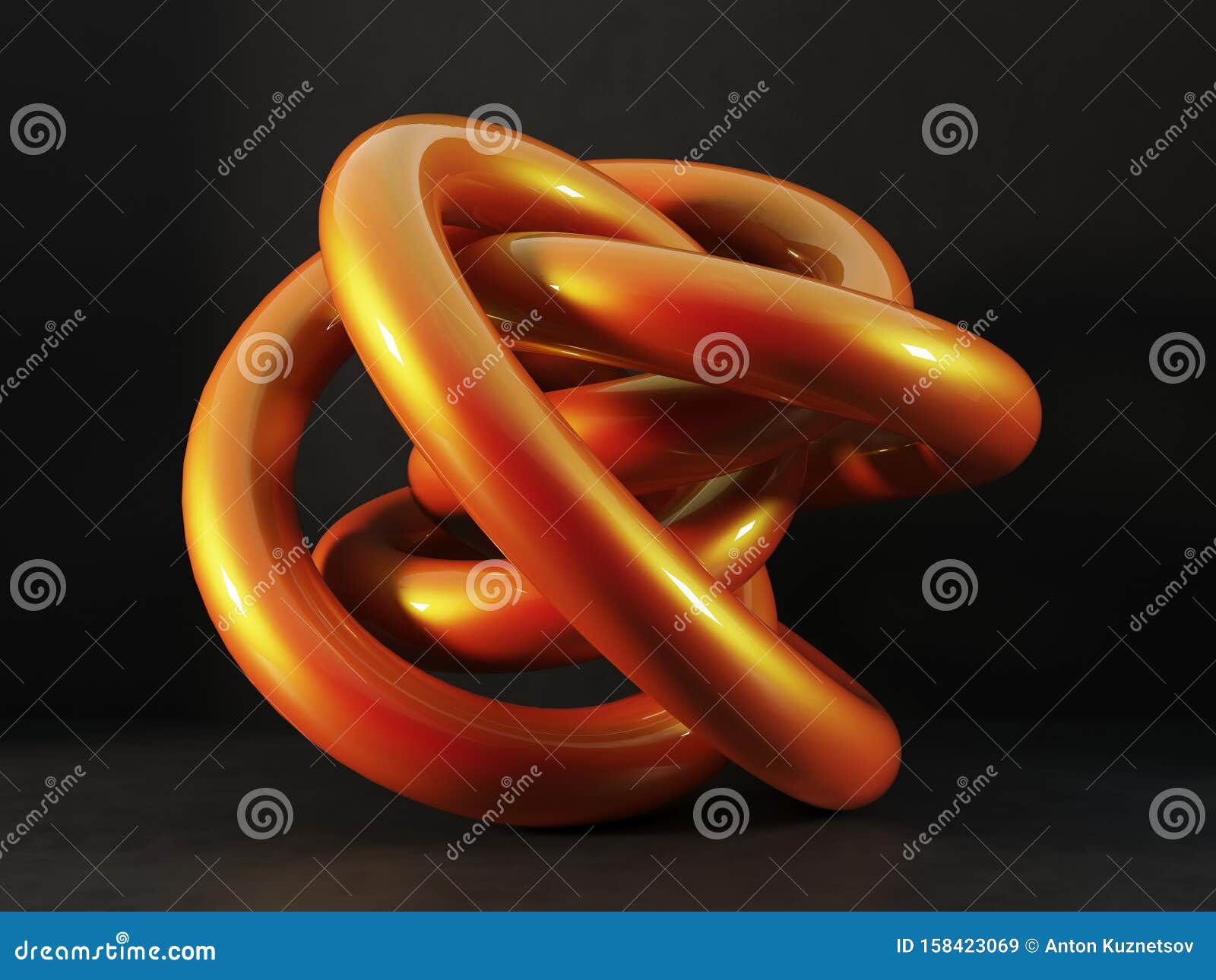 The Image of a Bionic Figure, 3D Rendering Stock Illustration ...