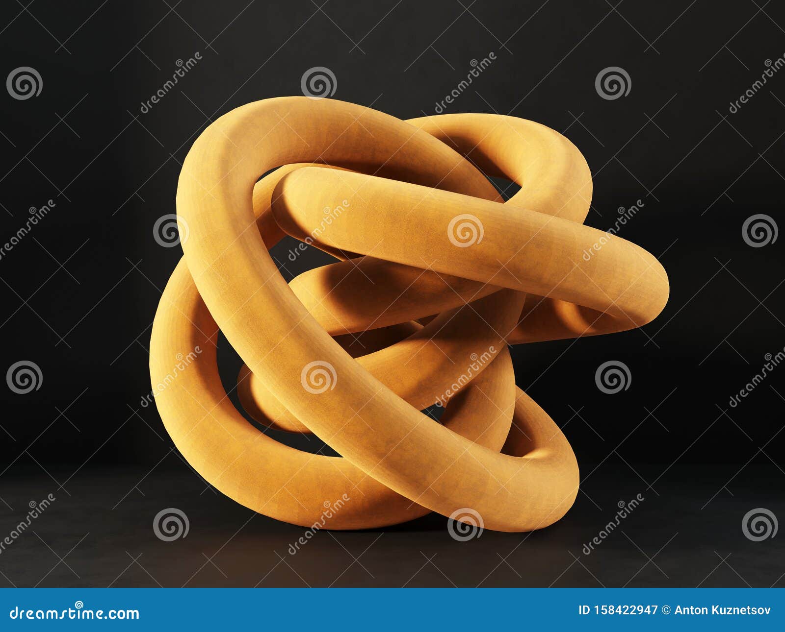 The Image of a Bionic Figure, 3D Rendering Stock Illustration ...