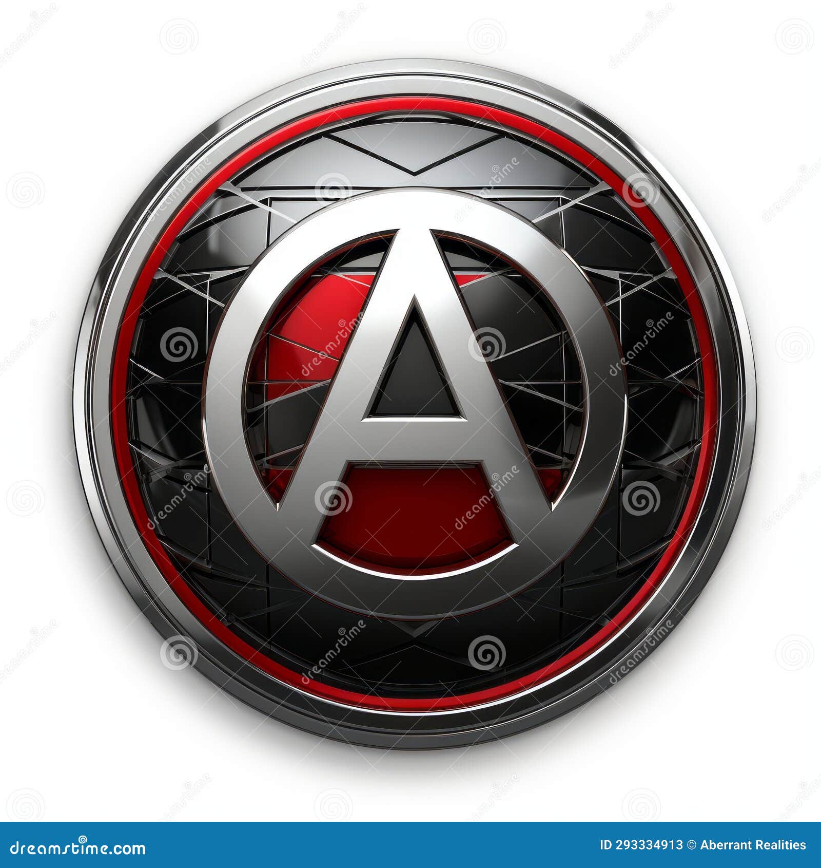 An Image of a Black and Red Logo on a White Background Stock ...