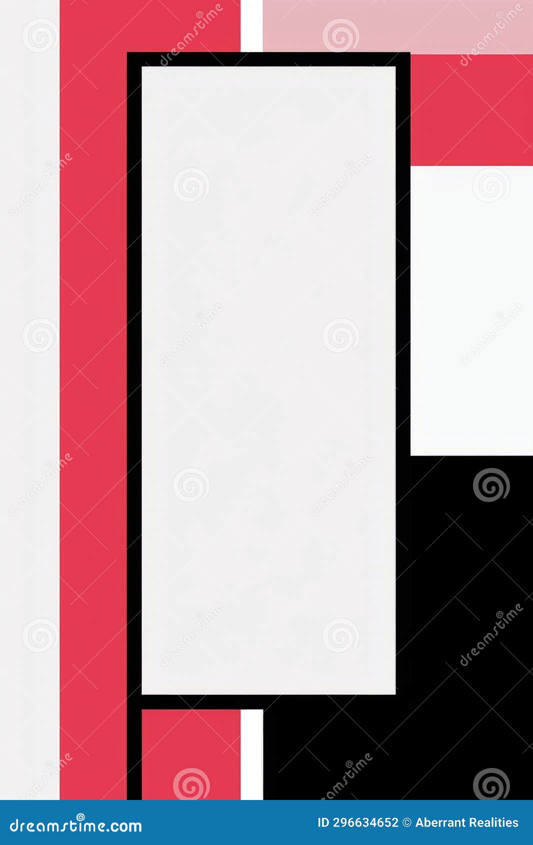 An Image of a Black and White Square with Red and White Stripes Stock ...