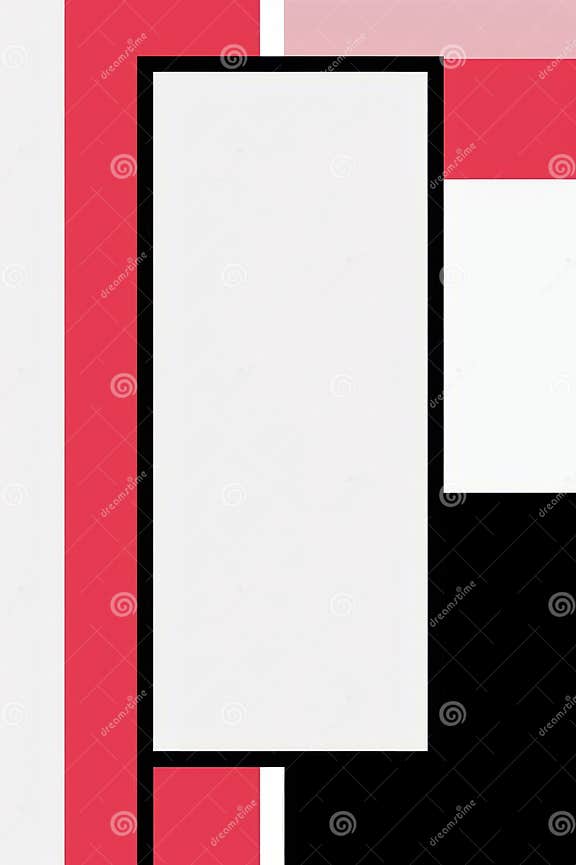 An Image of a Black and White Square with Red and White Stripes Stock ...