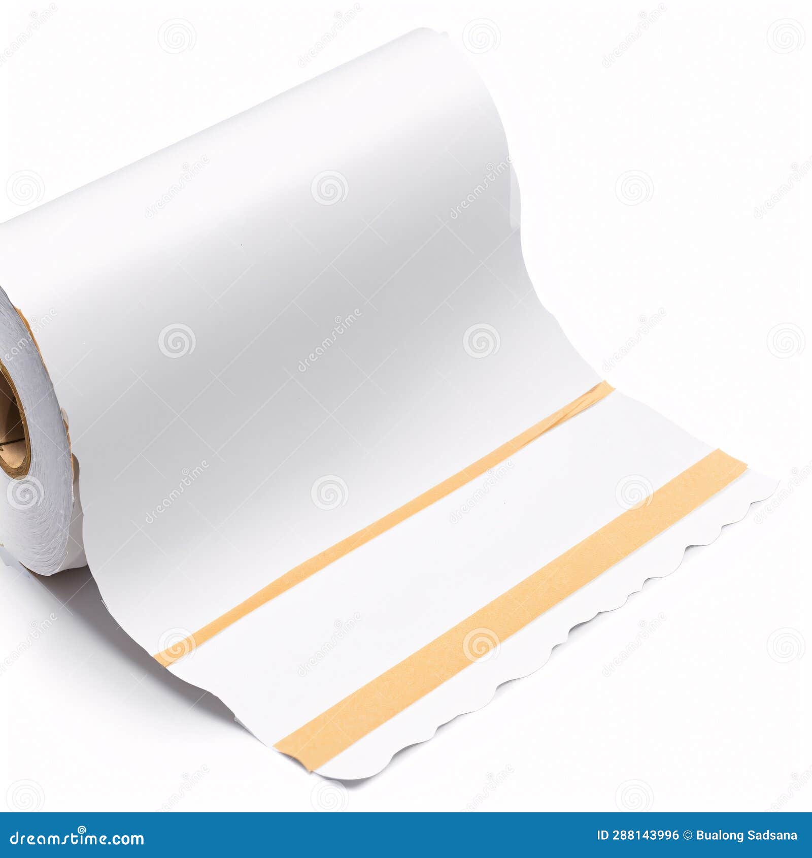 Blank Note Paper Isolated on a White Background. Stock Illustration ...