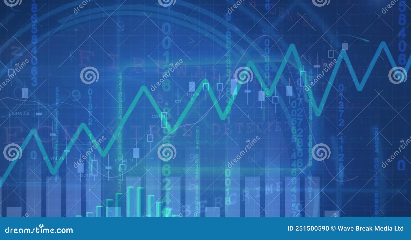 Image of Blue Graphs Over Scanner and Data Processing on Blue ...