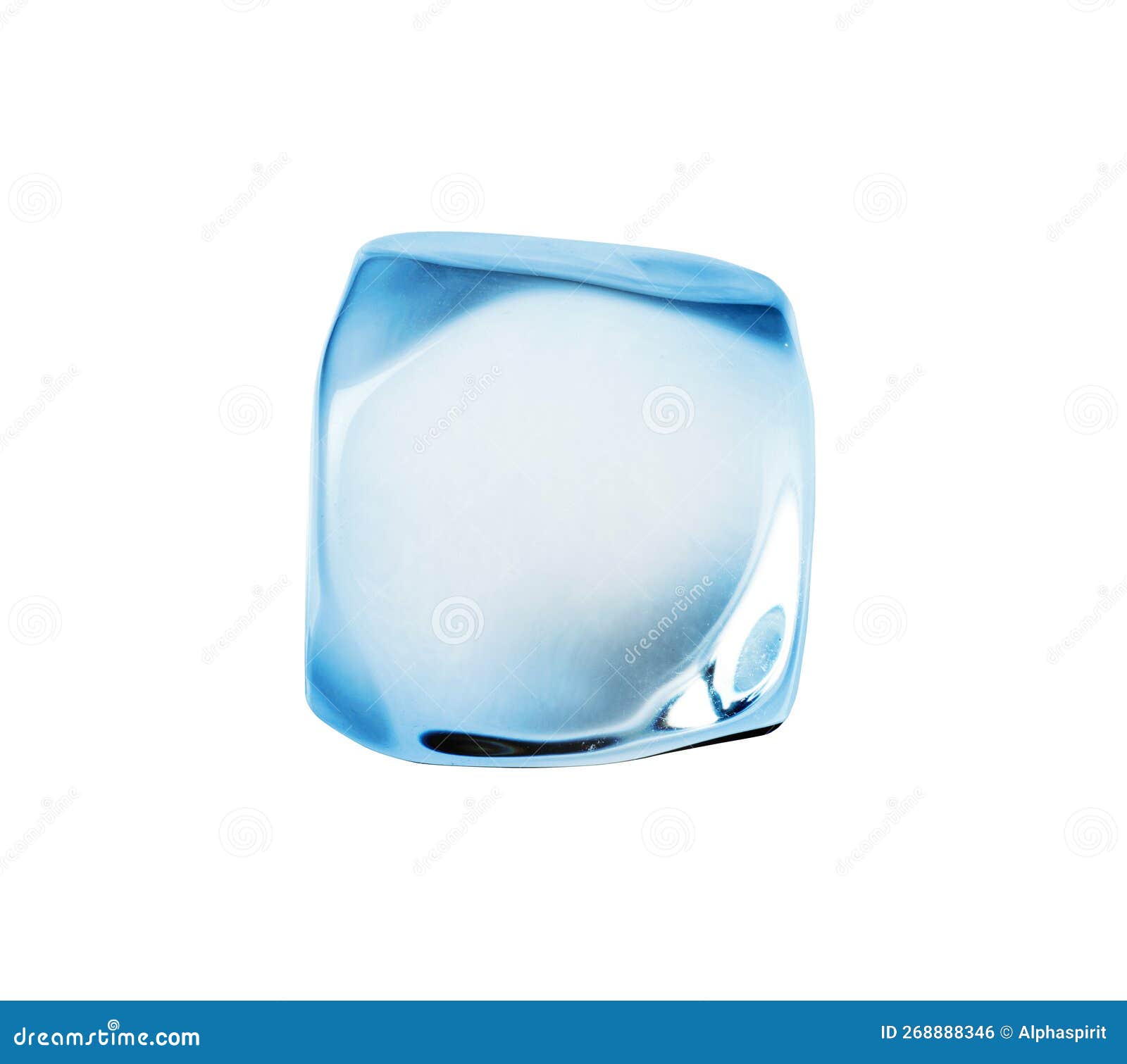 Image of Blue Ice Cube of Water Stock Photo - Image of cooled, isolated ...