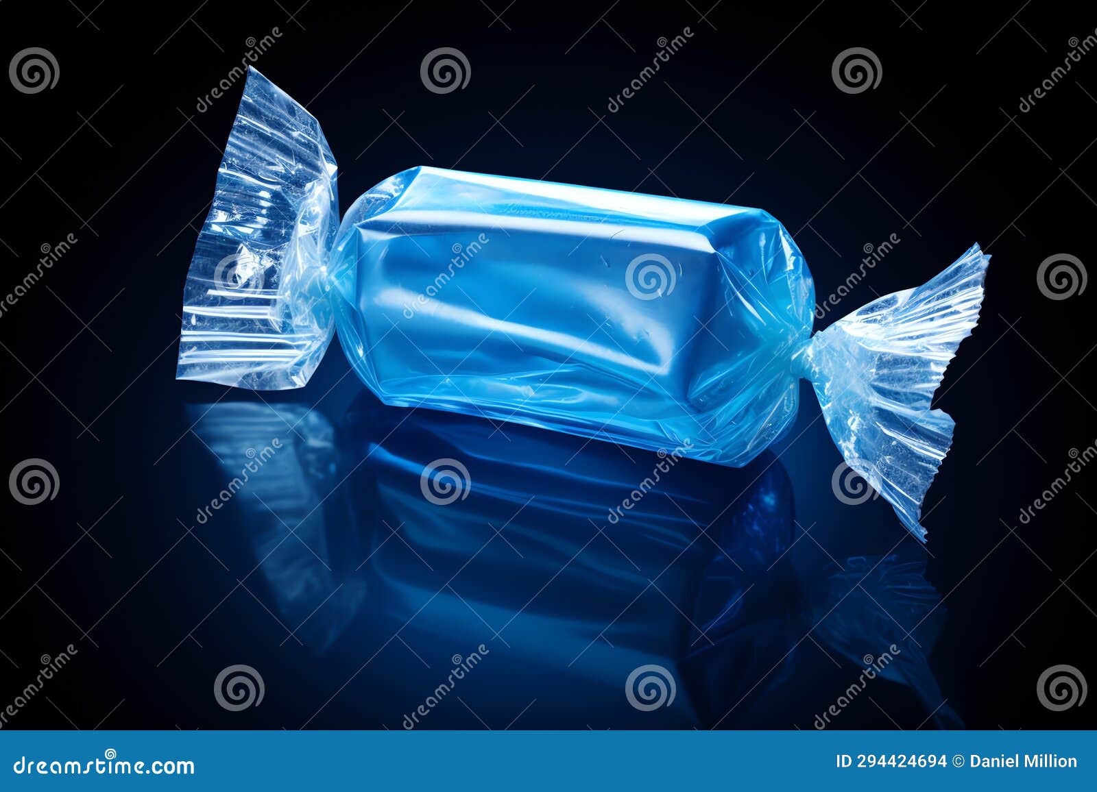 Blue Packaged Single Candy Halloween Background Stock Illustration ...