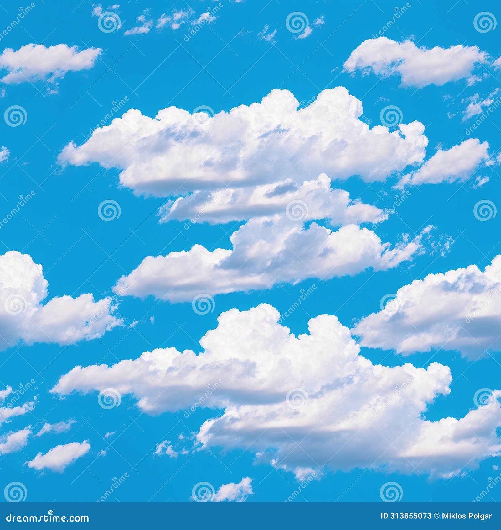 A Blue Sky with White Clouds. - Seamless and Tileable Stock Image ...