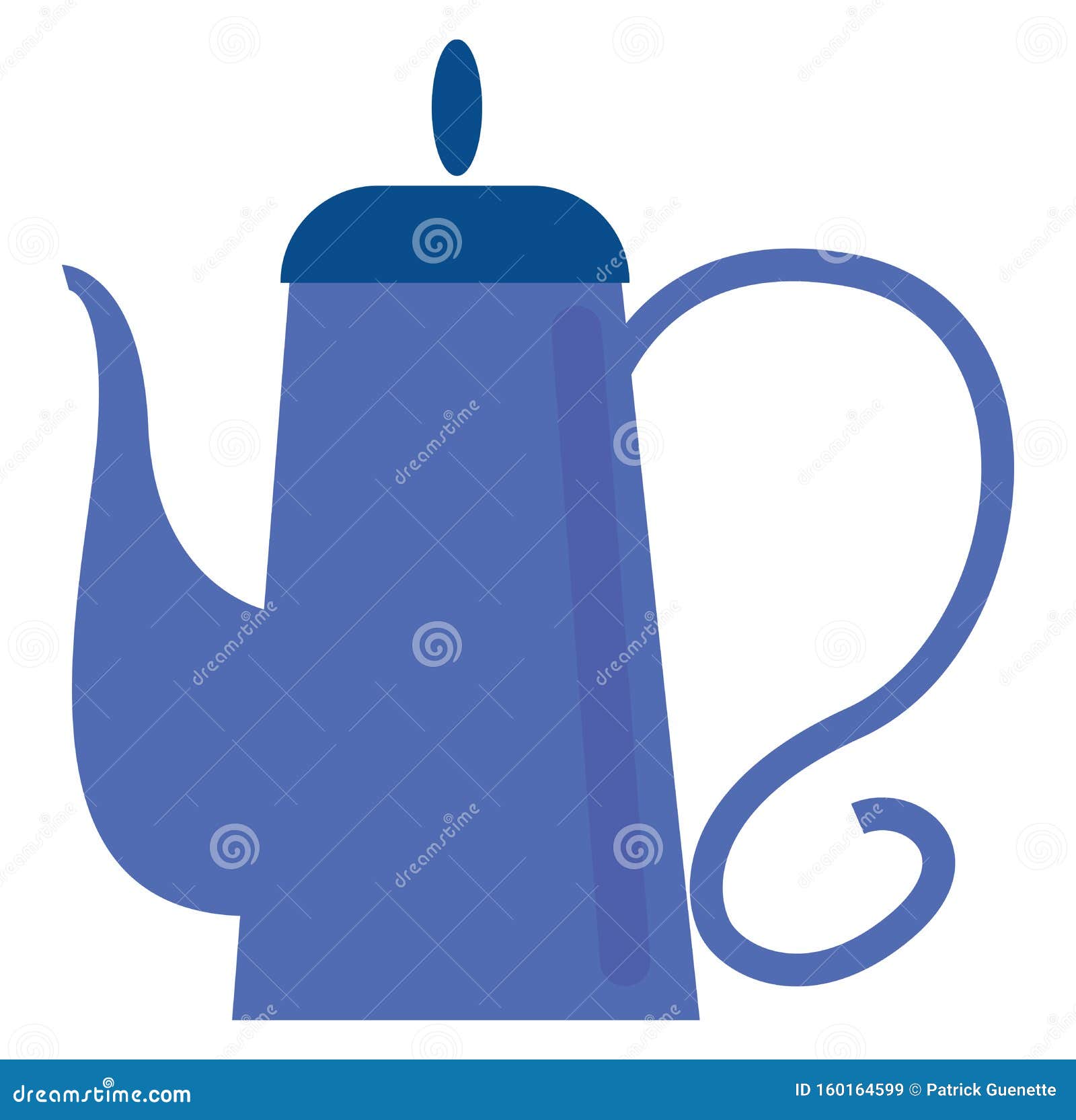 Image of a Blue Teapot, Vector or Color Illustration Stock Vector ...