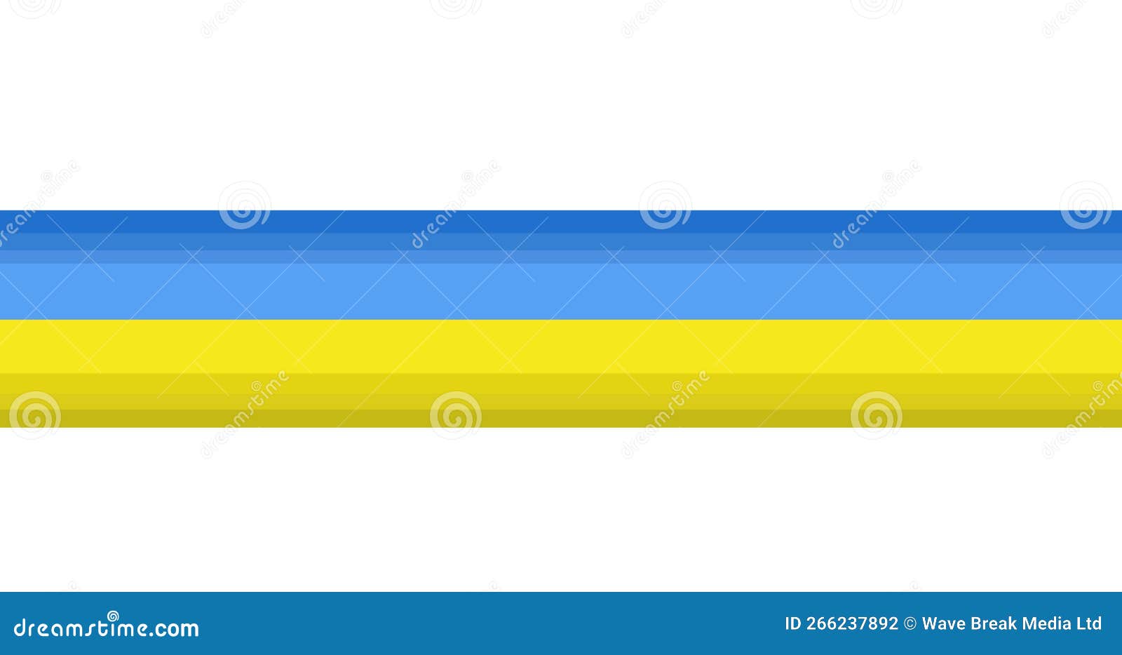 Image of Blue and Yellow Stripes and Copy Space on White Background ...