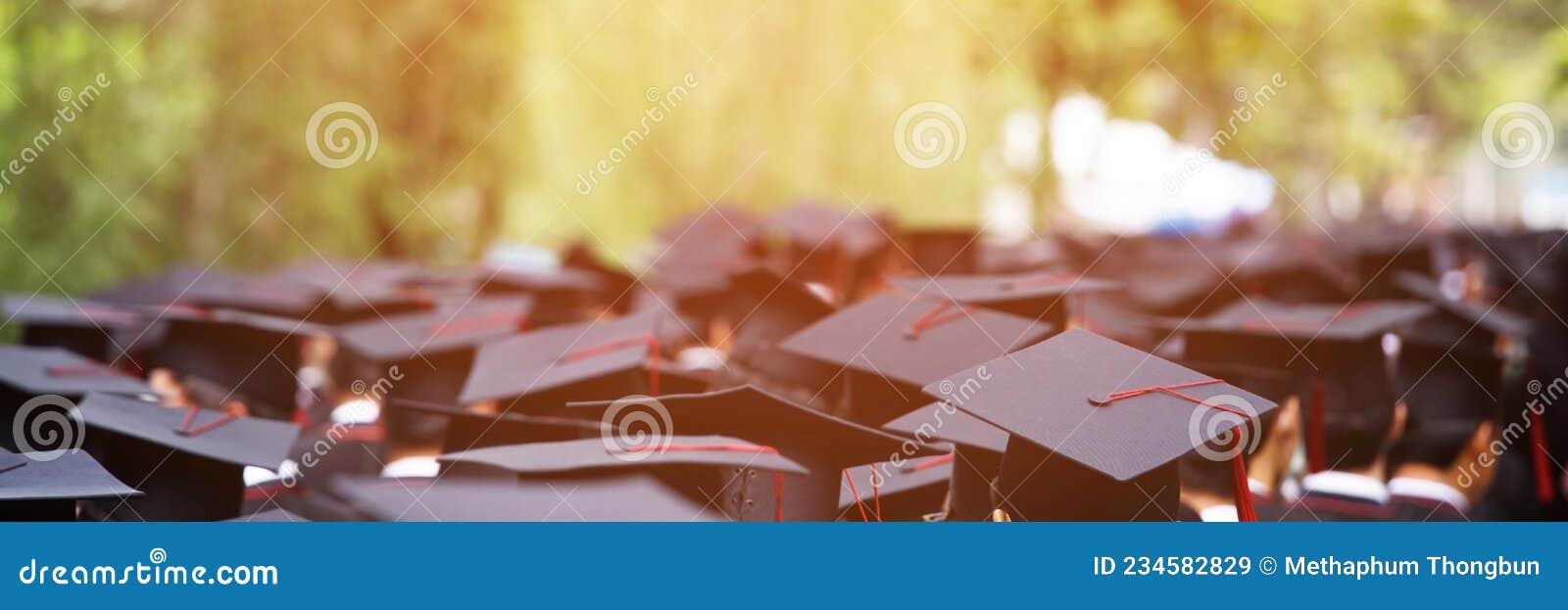 Image Blur Education Group of Graduates during Commencement. Concept ...