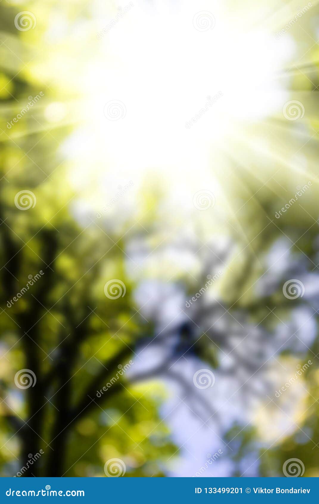 Image of Blurred Tree on Abstract Natural Background Closeup Stock ...