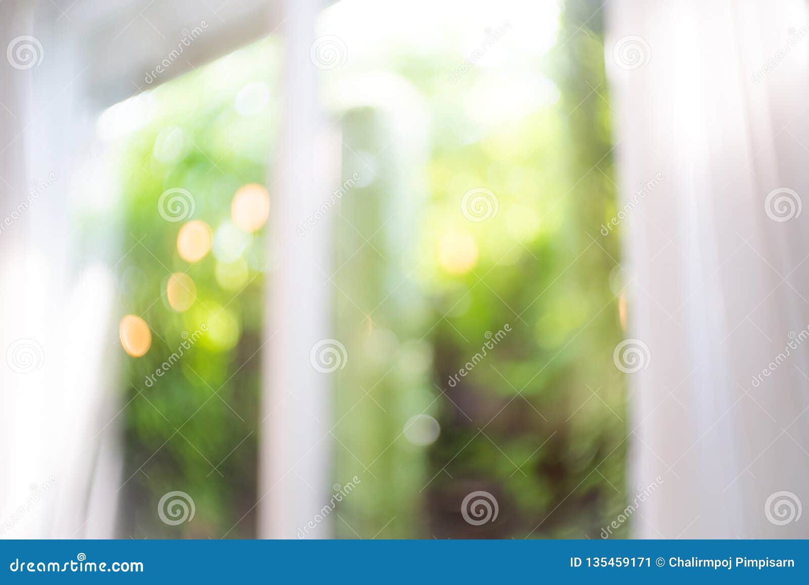 Image of Blurred Window with Natural Bokeh Stock Image - Image of house ...