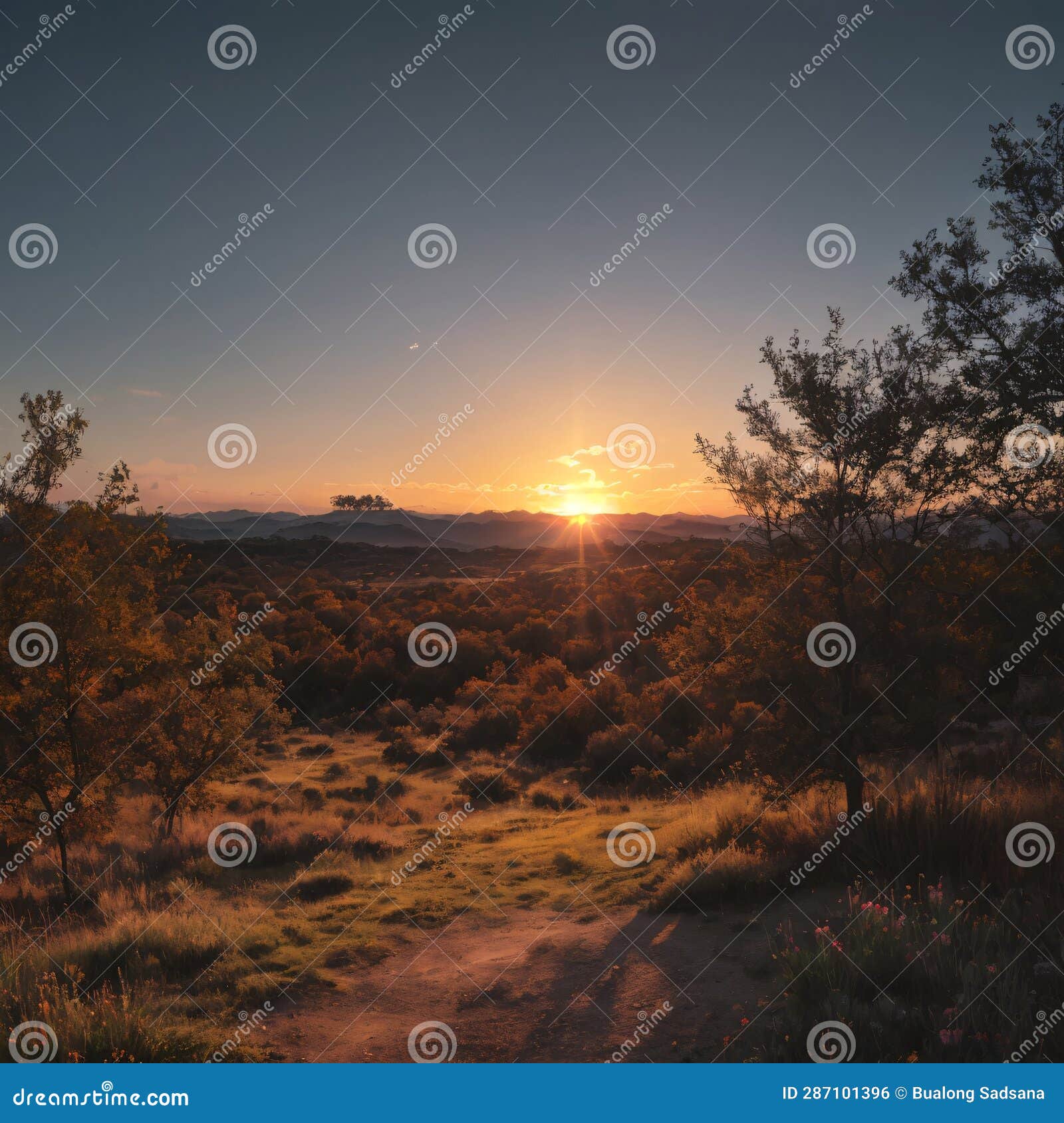 Blurry Landscape and Noise Image. it Use for Abstract Texture Made with ...