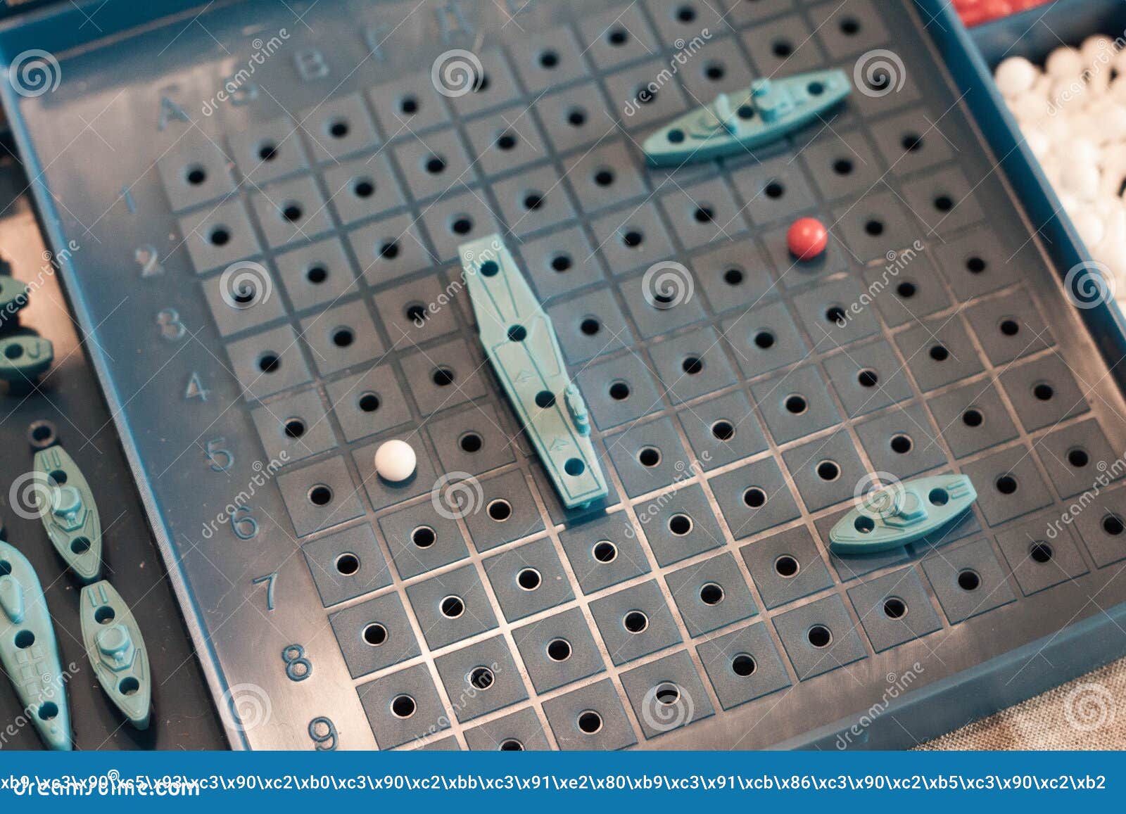 Image Board Game Sea Battle with a Playing Field and Plastic Figures of ...