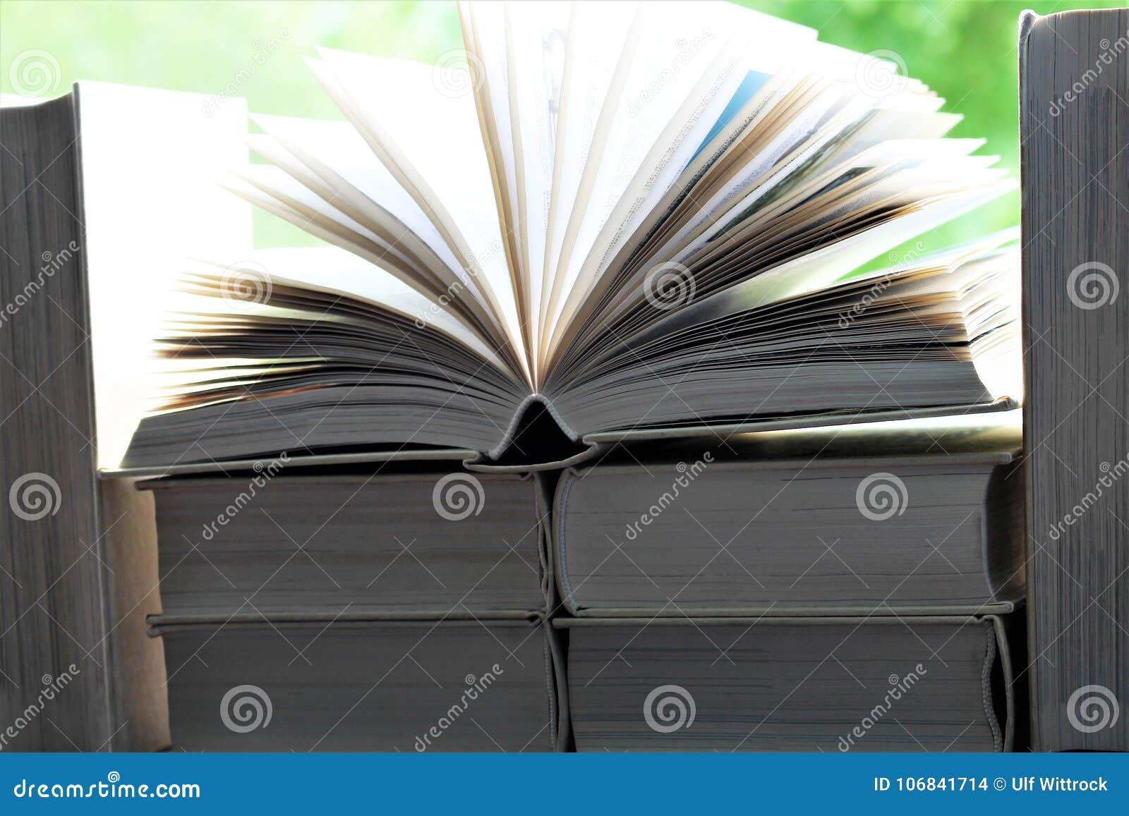 An Image of Book in Front of a Open Window Stock Photo - Image of home ...