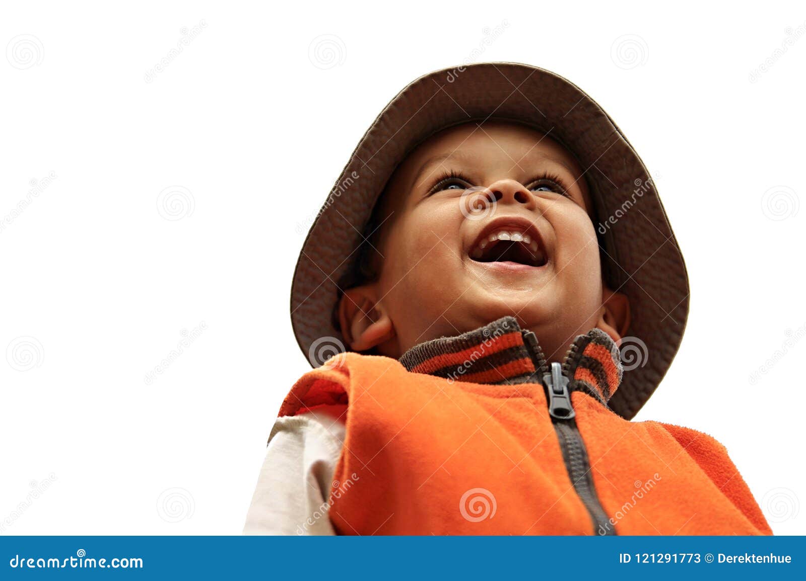 Boy looking up stock image. Image of eyes, isolated - 121291773
