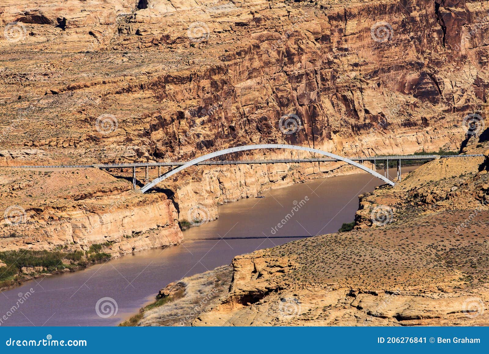 Green River Bridge Utah stock image. Image of river - 206276841