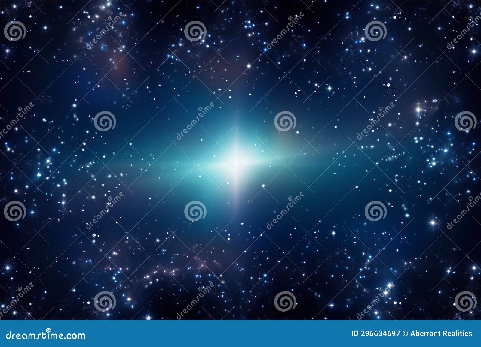 An Image of a Bright Star in the Night Sky Stock Illustration ...