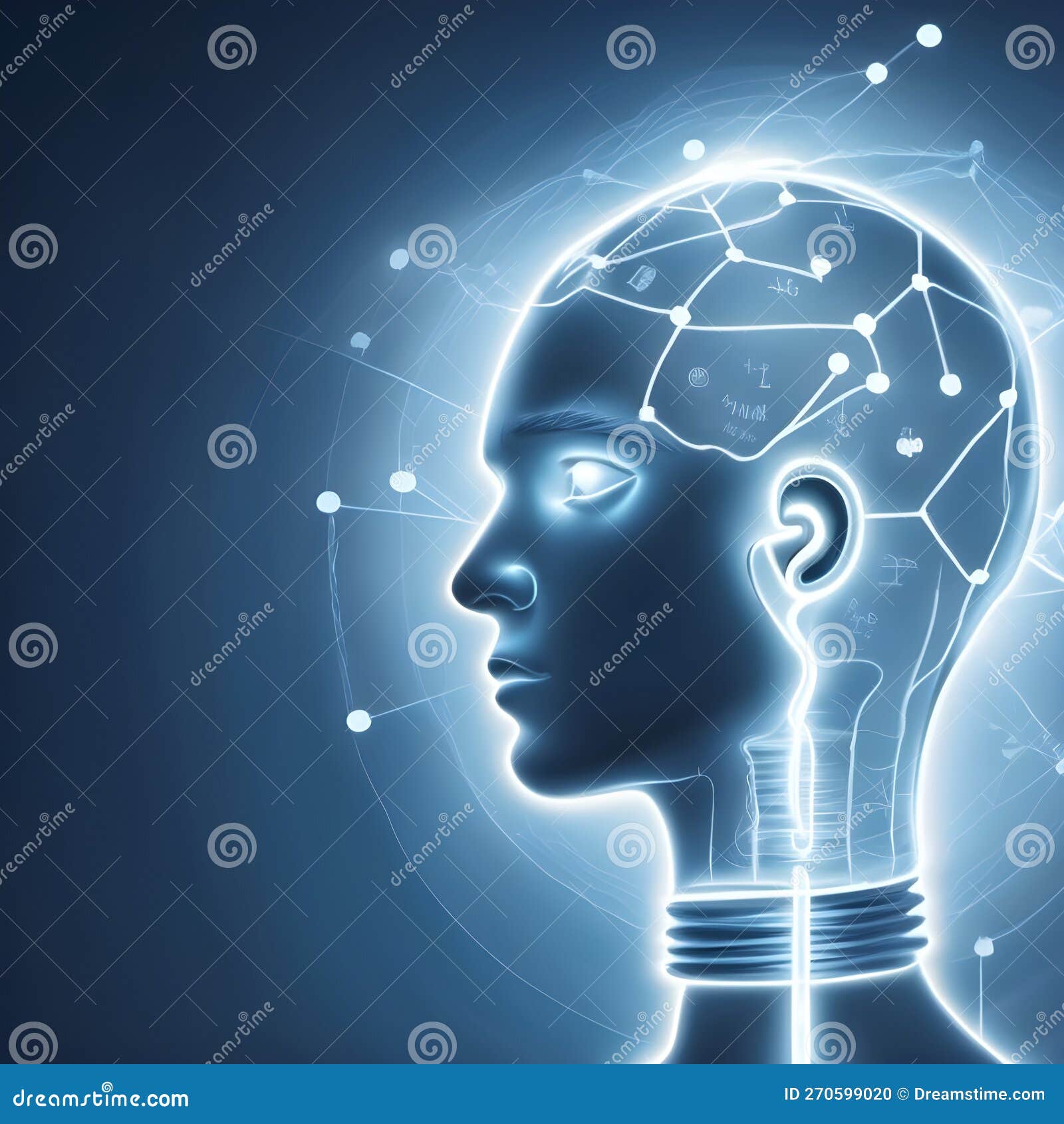 Image of the Brilliant Light Bulb Radiates Symbolized the Human Ideas ...